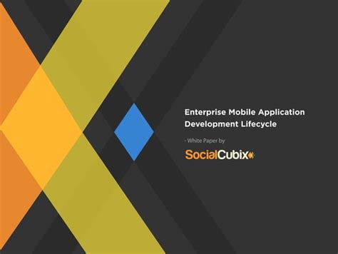 Enterprise Mobile Application Development Lifecycle White Paper By