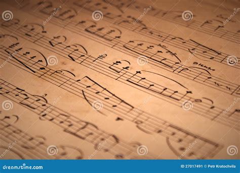 Handwritten Musical Notation Stock Image Image Of Line Artistic