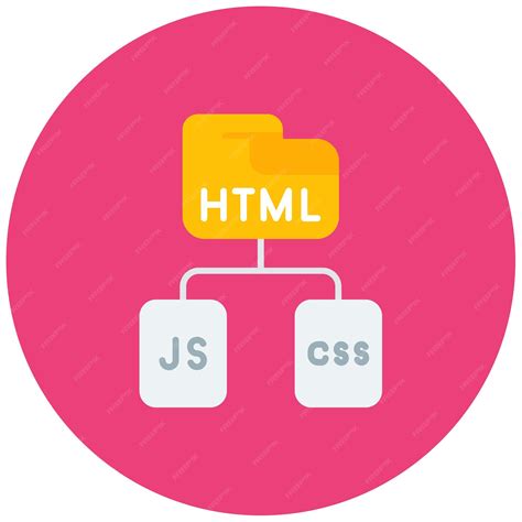 Premium Vector Html Js Css Flat Illustration
