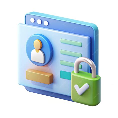 Premium Photo 3d Correct Password Personal Data Protection On The