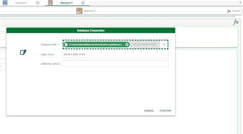 export to database