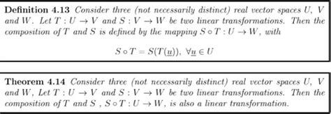 chapter 4 linear transformations flashcards quizlet