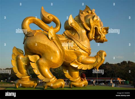 the singha at the singha Park near the city Chiang Rai in North ...
