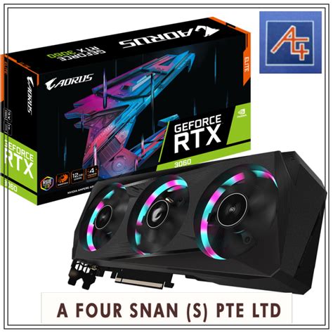 Gigabyte Aorus Geforce Rtx™ 3060 Elite 12g Graphic Card Lazada Singapore