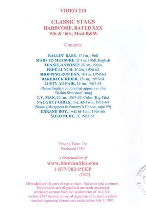 Classic Stags 210 50s And 60s Bandw Streaming Video On Demand Adult Empire