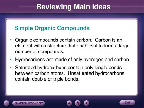 Simple Organic Compounds