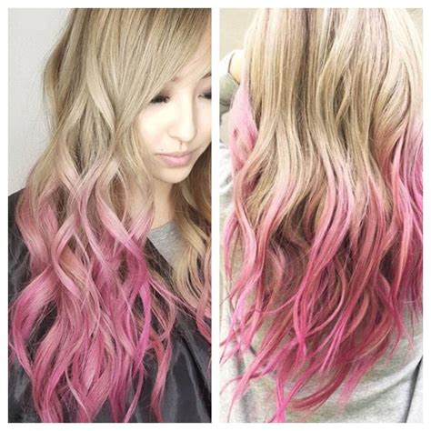 Dip Dye Hair Pink