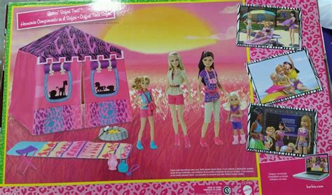 Barbie Sisters Safari Tent Camping Set 4 Dolls Barbie Stacie Skipper