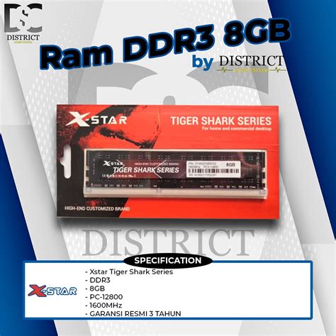 Jual Memory Komputer Ram Ddr3 8gb Xstar Pc 12800 1600mhz Shopee Indonesia