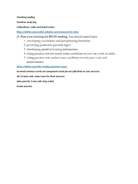 Chunking Reading Pdf