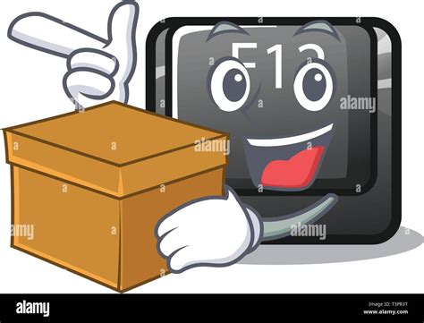 With Box Button F12 Isolated In The Character Stock Vector Image And Art Alamy