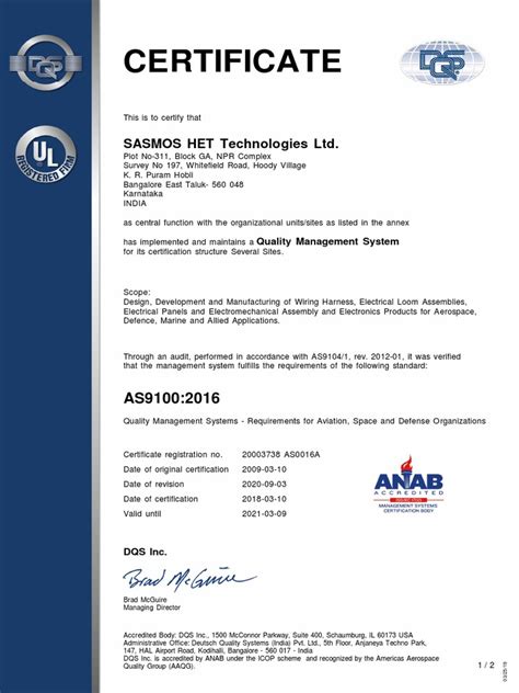 As9100 Pdf Bangalore Business