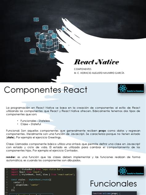 3 React Native Componentes Pdf Software De La Aplicacion Clase