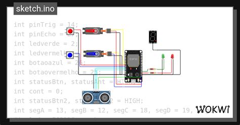 Estacionamento Wokwi Esp32 Stm32 Arduino Simulator