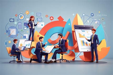 Premium Photo Big Data Analysis Strategy Concept Marketing Analytics