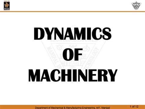 1introduction To Dom And Static Force Analysispdf