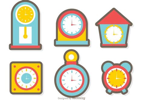 Clock And Time Vector Pack Vector Art At Vecteezy