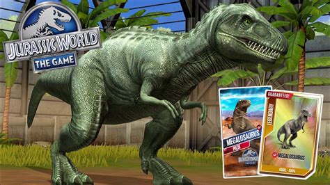 Jurassic World The Game Ep307 Unlocked Megalosaurus Youtube