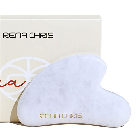 Rena Chris Gua Sha Facial Tools Natural Jade Stone