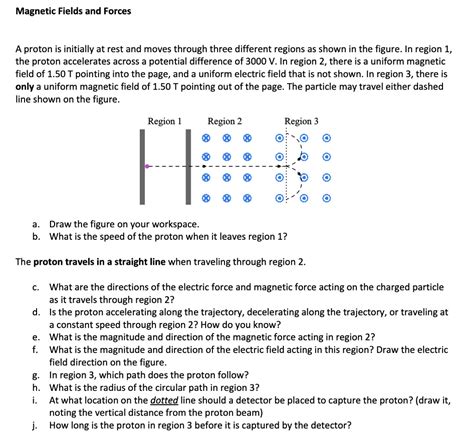 SOLVED Magnetic Fields And Forces Proton Is Initially At Rest And