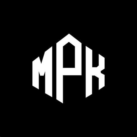 Premium Vector Mpk Letter Logo Design With Polygon Shape Mpk Polygon