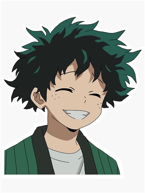 Deku Sticker My Hero Academia Sticker By Mp Stickers Redbubble
