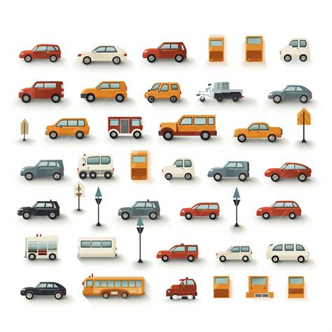 Vecteur Route Illustration Icône Trafic Rue Autoroute Isolé Transport