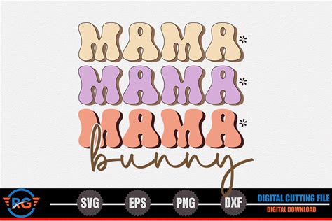 Mama Bunny Retro Easter SVG Graphic By Robi Graphics Creative Fabrica