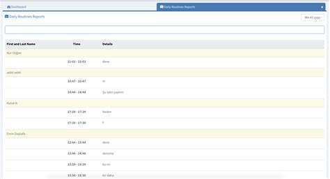 SmartClass Daily Routine Reports