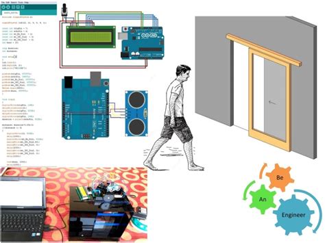 How To Make Automatic Sliding Door Opening System Using Ultrasonic