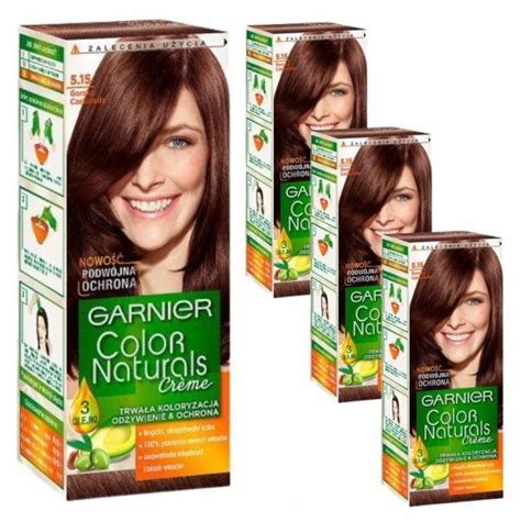 Farba Do Włosów Garnier Color Naturals Créme 515 Gorzka Czekolada X 4
