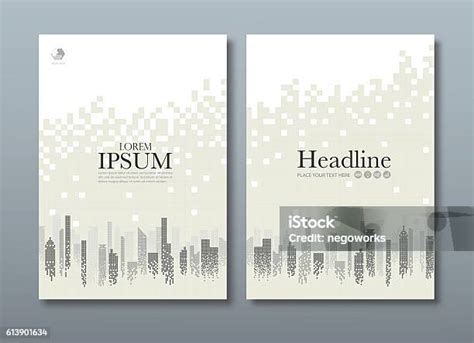 Desain Flyer Leaflet Vektor Template Sampul Buku Ilustrasi Stok Unduh