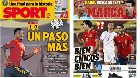 Les Unes Des Journaux Sportifs En Espagne Du Octobre