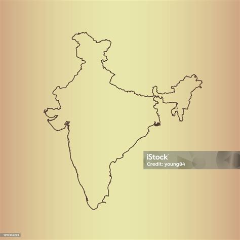 印度地圖向量圖形及更多亞洲圖片 亞洲 印度 國家 地域 Istock