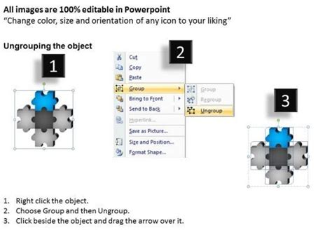 PowerPoint Design Process Puzzle Pieces Ppt Theme