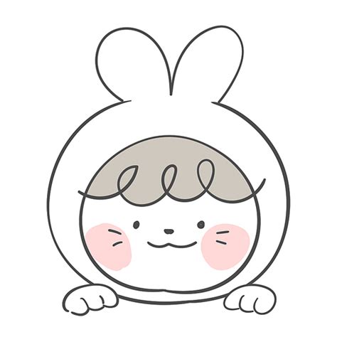 유토이미지 비오는 날 우비를 입은 채 우산을 들고 있는 아이