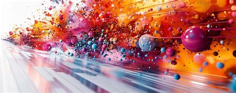 Vibrant Digital Printing Process With Dynamic Color Explosion Premium