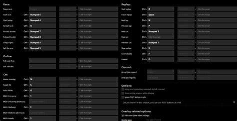 system control keybinds not working r assettocorsa