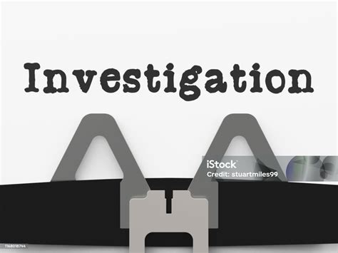 연방 국 조사를 묘사하고 의심스러운 용의자 3d 일러스트를 분석하는 Fbi 수사 단어 Criminal Investigation에