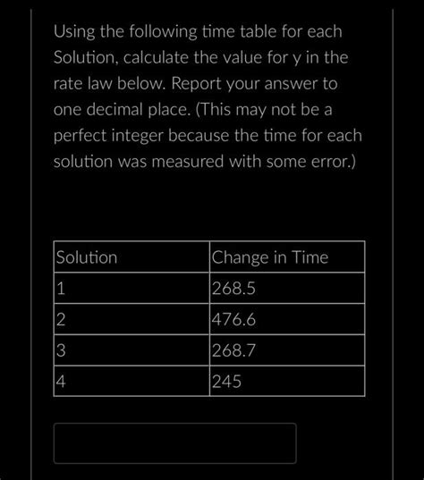 Solved Using The Following Time Table For Each Solution