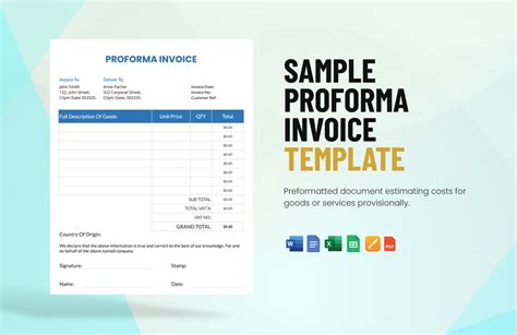 Free Proforma Templates In Excel To Download