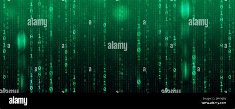 Binary Code Backgrounds A Sequence Of Zero And One Number On A Green
