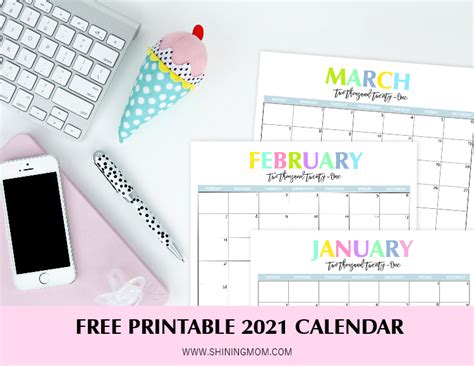 Free Printable Printable 2021 Calendar Word Custom Editable 2021 Free