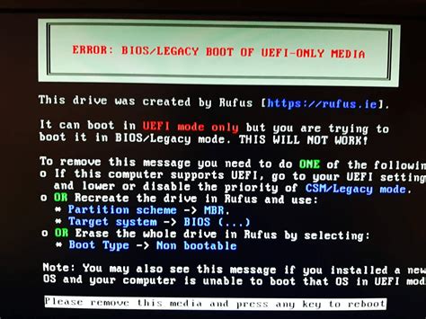 BIOS Legacy off UEFI Only Media hatası Technopat Sosyal