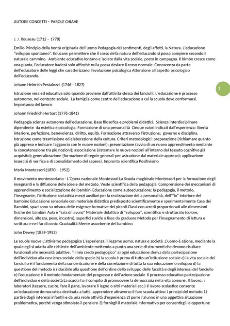 Riassunti Di Pedagogia Docsity