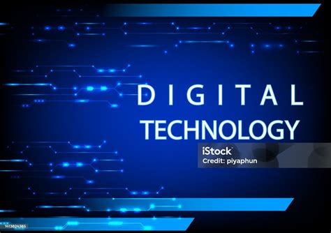 벡터 일러스트 레이 션 하이 테크놀로지 스타일 라인 디지털 글로우 추상 배경 텍스트 디지털 기술 벡터 일러스트 레이 션 0명에 대한 스톡 벡터 아트 및 기타 이미지 Istock
