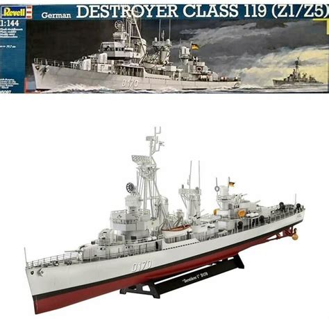 Revell 05097 German Destroyer Class 119 Z1 Z5 1144 Scale Model Ship