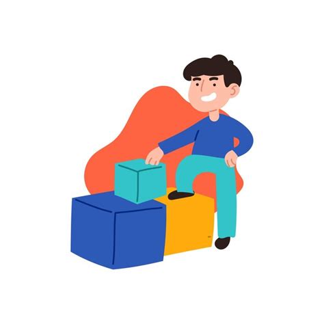 Homme Avec Colis Service De Livraison Set Icône Boîte Dexpédition