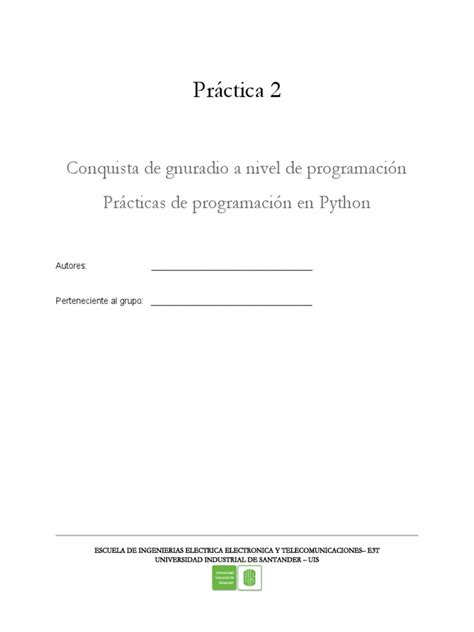 practica 2 primeros pasos en python para gnuradio parte 1 pdf