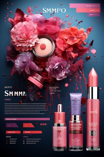 Premium Ai Image Website Layout Of Designer Cosmetics Store For Women